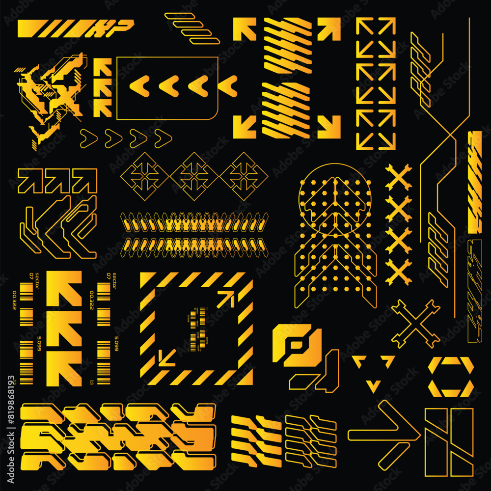 arrow techwear for cyberpunk scifi gaming fabric textile seamless ...