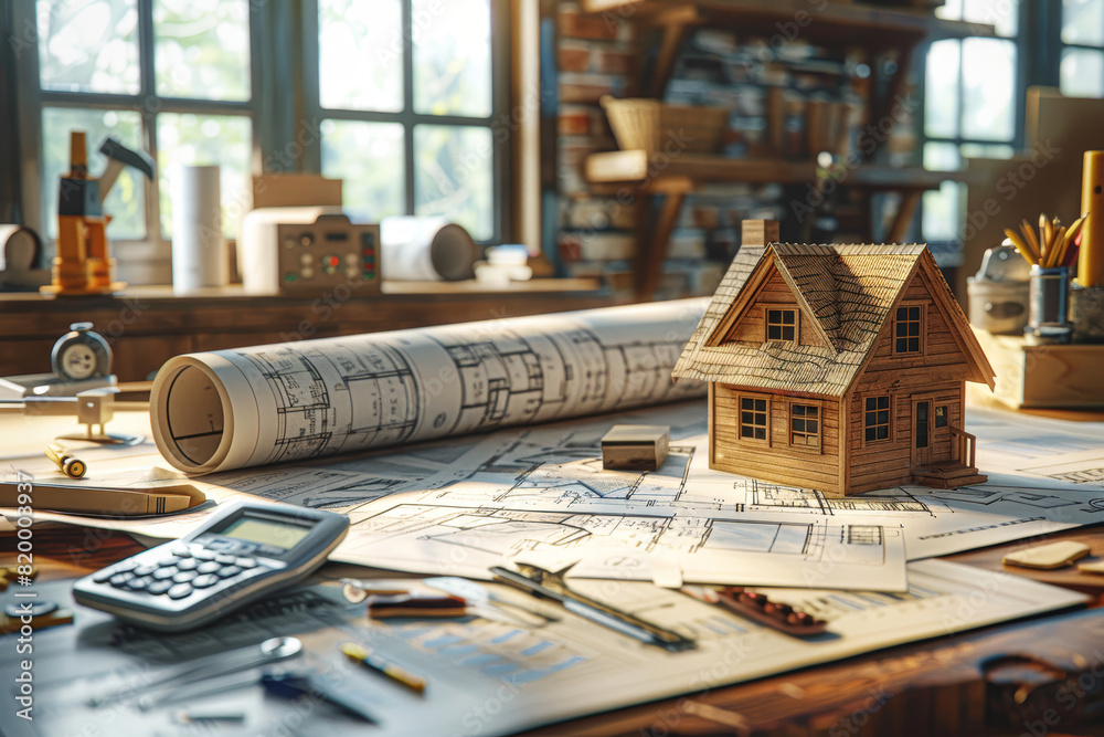 dynamic environment of a construction project planning, with rolled ...