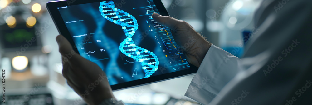 Advanced medical technology enables the doctor to visualize the DNA ...