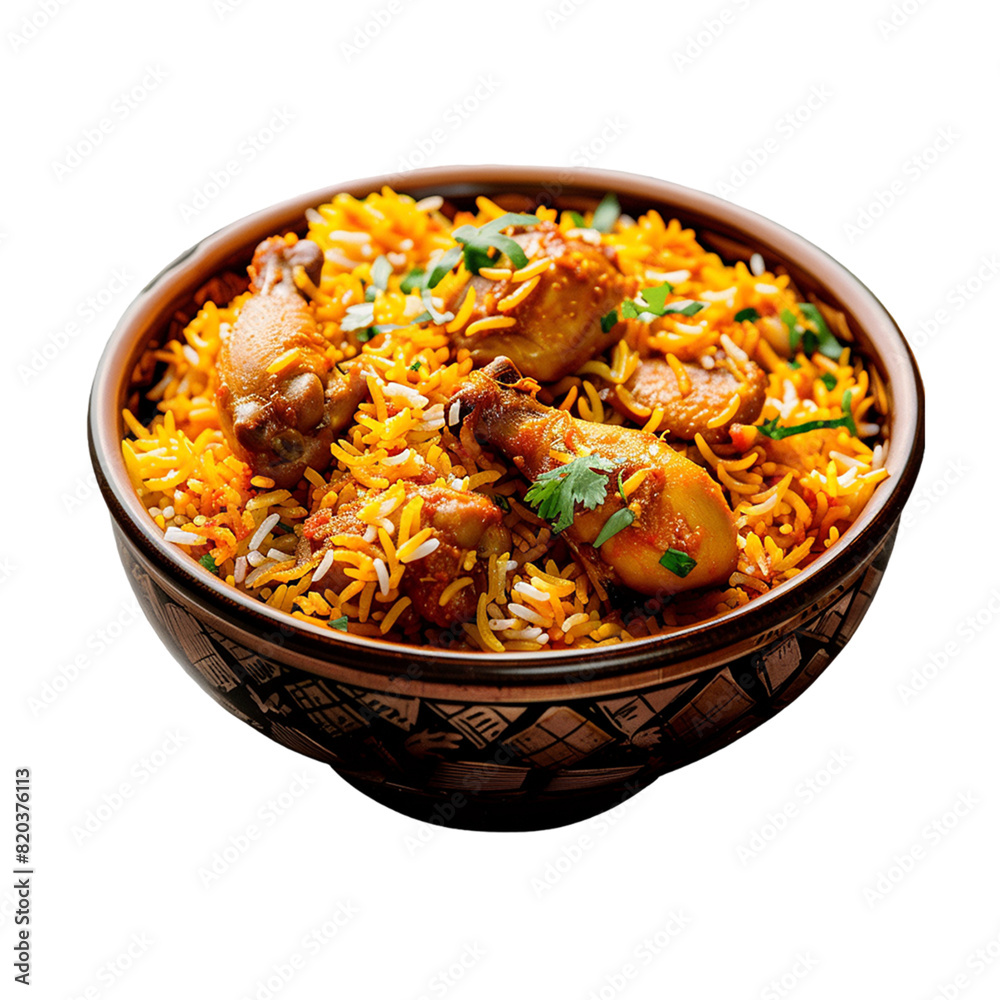 Chicken biryani Spicy Indian Malabar biryani Hyderabadi biryani, Dum ...