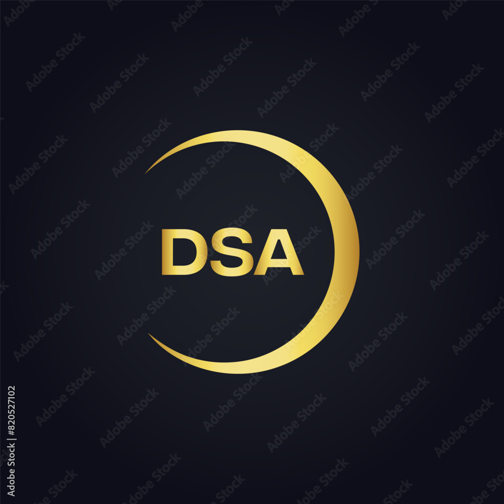 DSA logo. D S A design. White DSA letter. DSA, D S A letter logo design ...