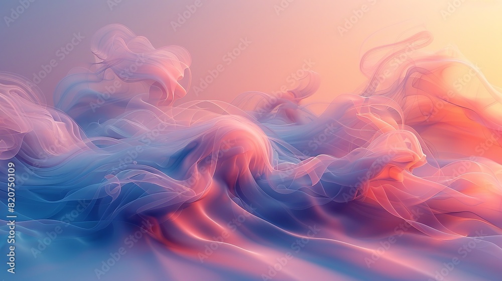 Nature Background Pastel style, Subtle smoke wisps rising against a ...
