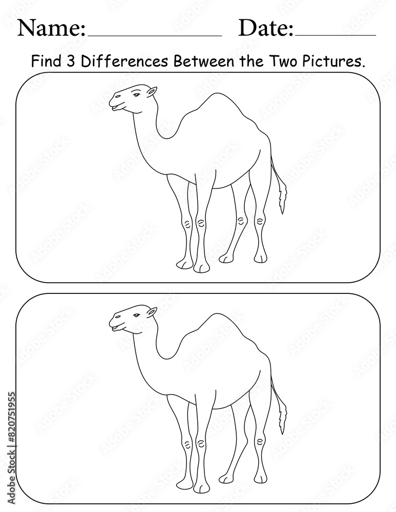 Camel Puzzle. Printable Activity Page for Kids. Educational Resources ...