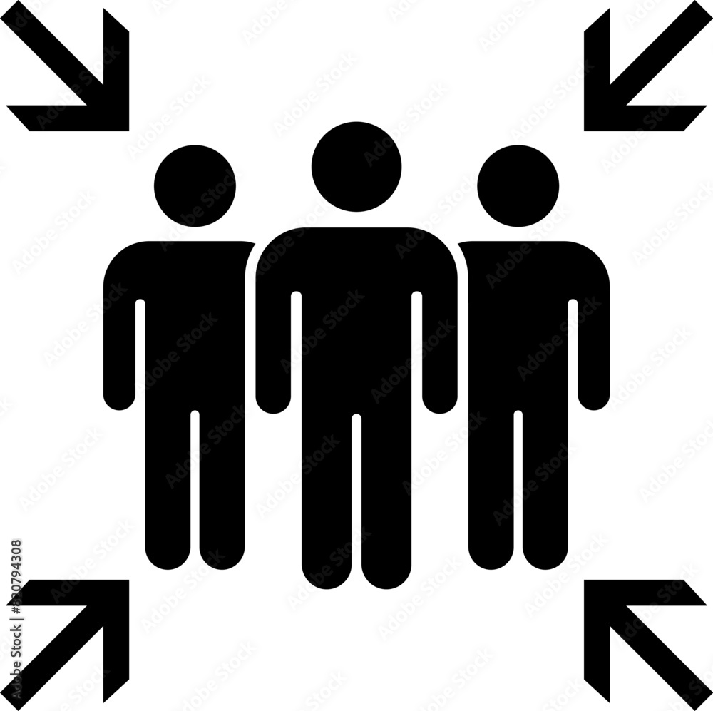 Emergency evacuation assembly point sign. Assembly point icon. Safety ...