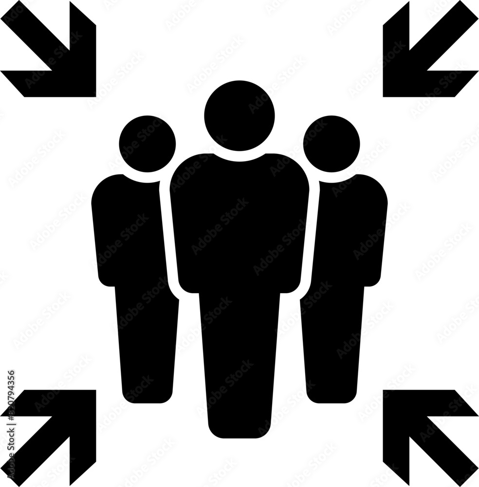 Emergency evacuation assembly point sign. Assembly point icon. Safety ...