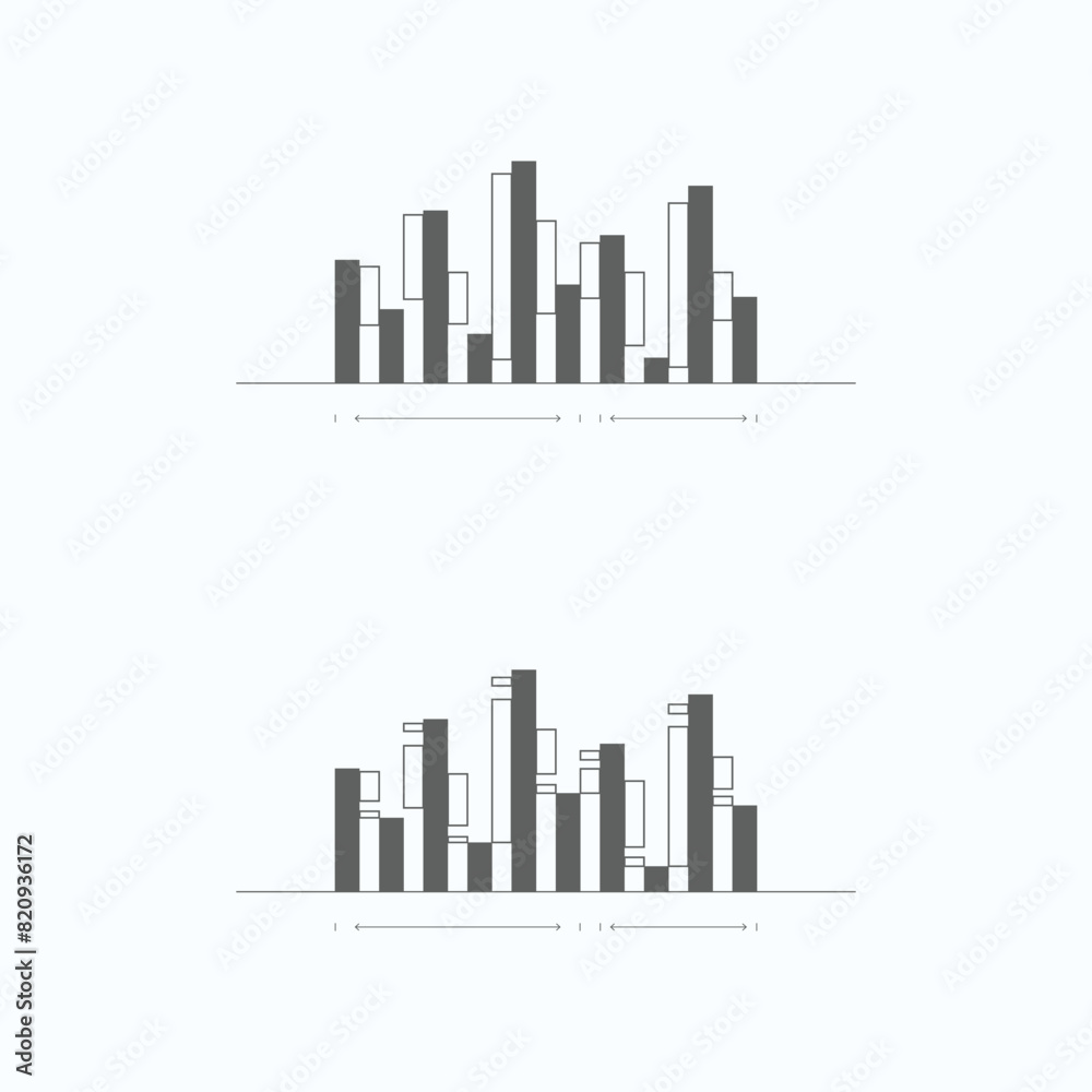 bar chart histogram business infographics, Graphs and charts Stock ...