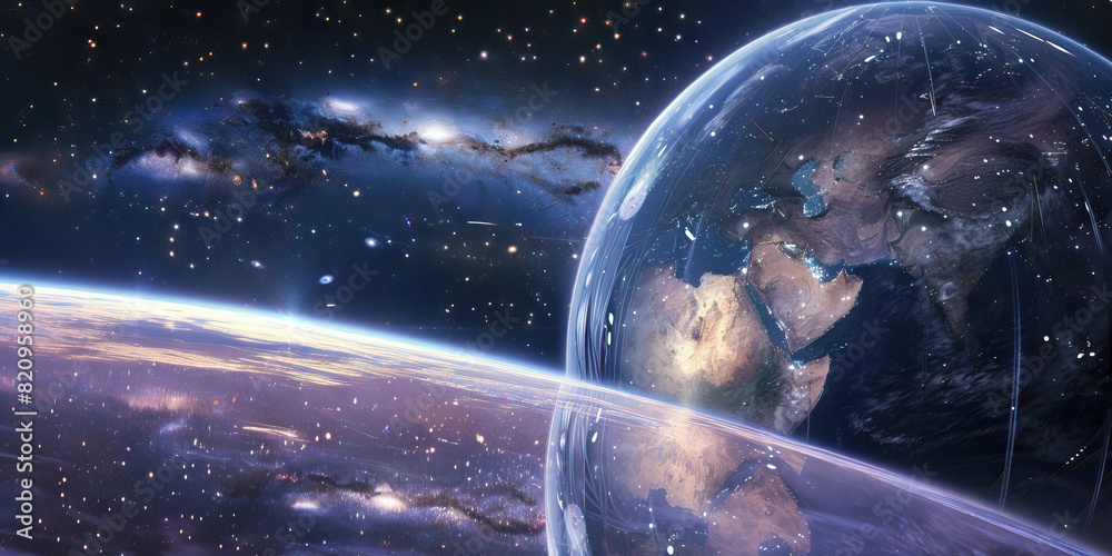 Astronomical Perspective: A Dyson Sphere Hovering Above the Milky Way's ...