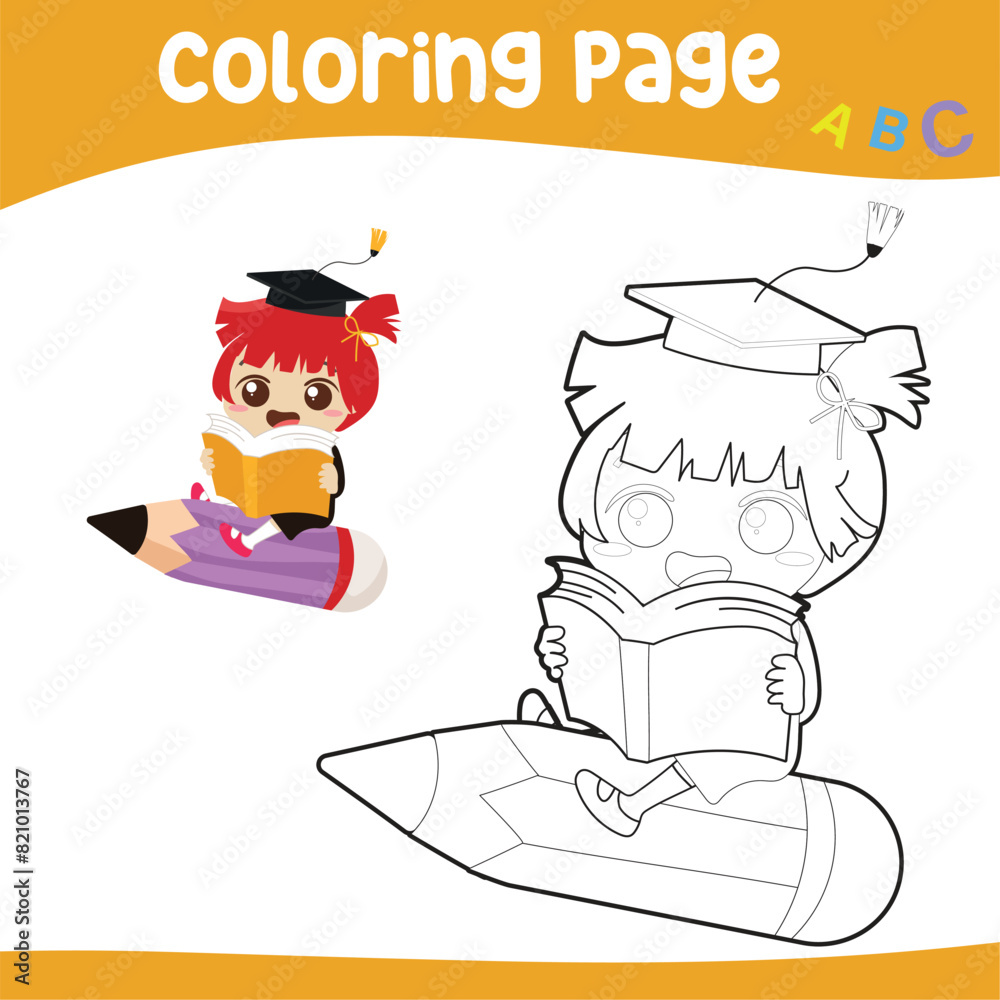 Coloring worksheet page. Educational printable coloring worksheet ...