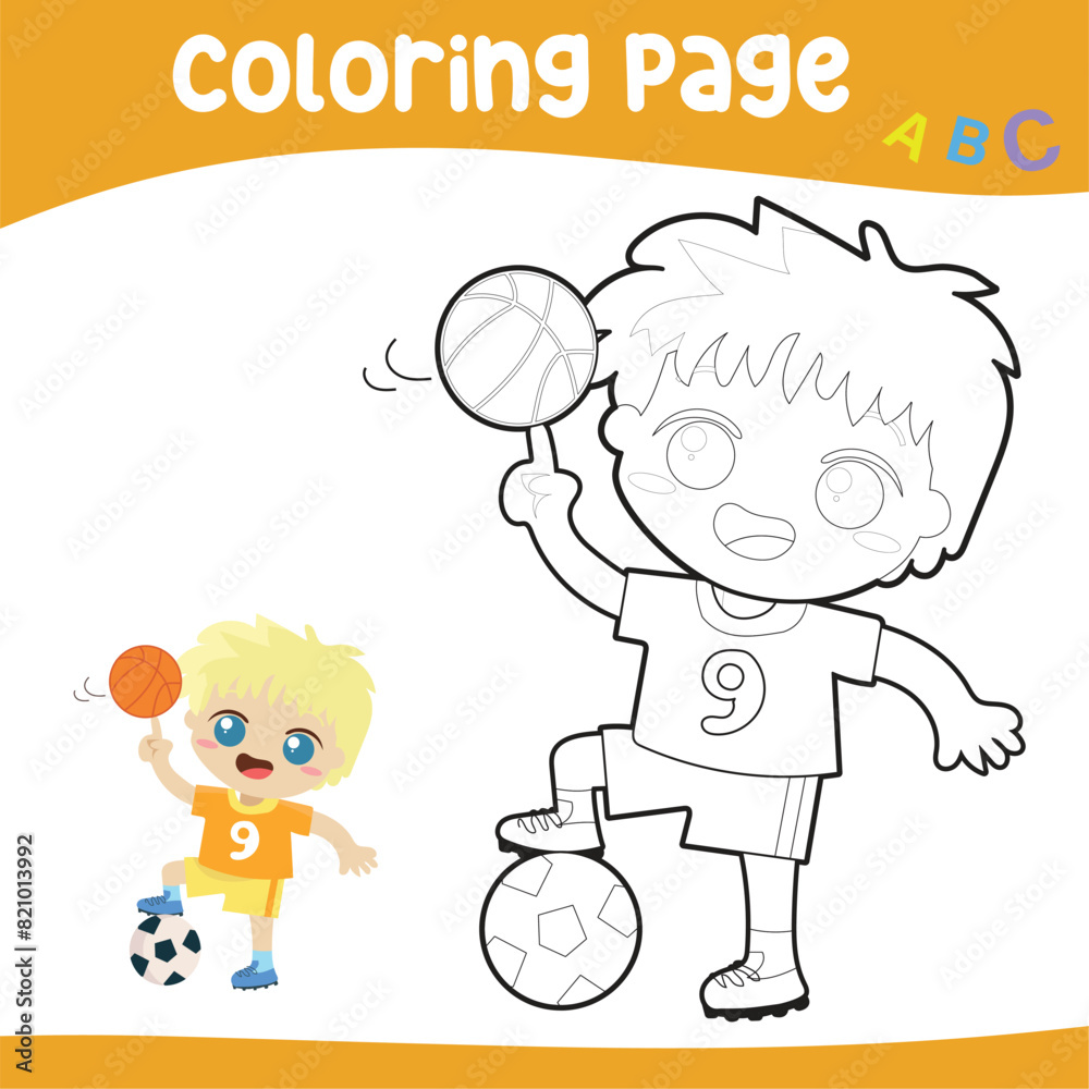 Coloring worksheet page. Educational printable coloring worksheet ...