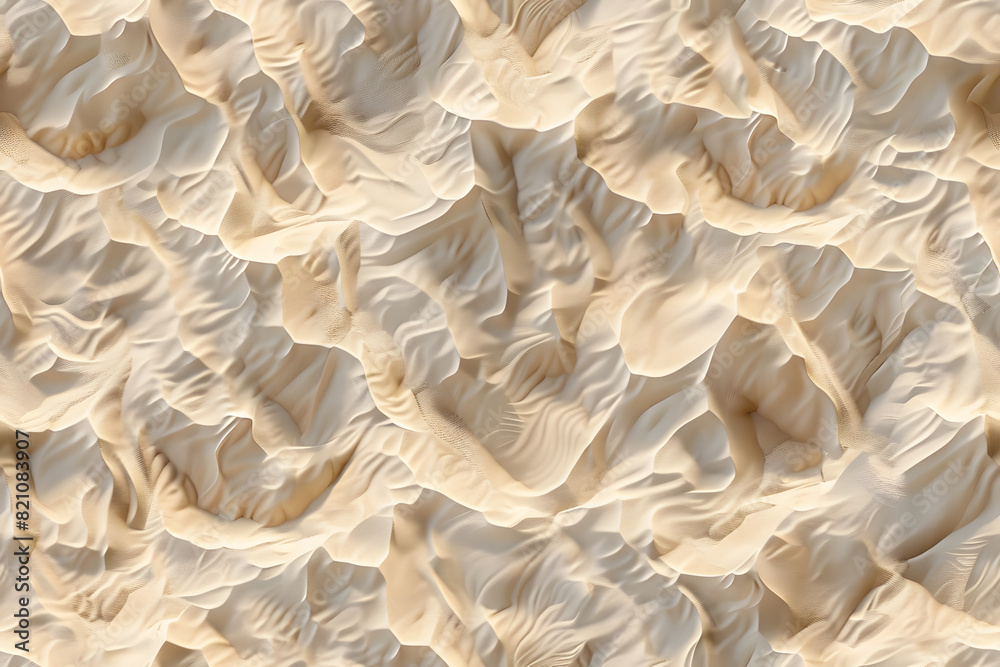 Ilustración de Stock seamless windswept sandy beach ripples aerial view ...