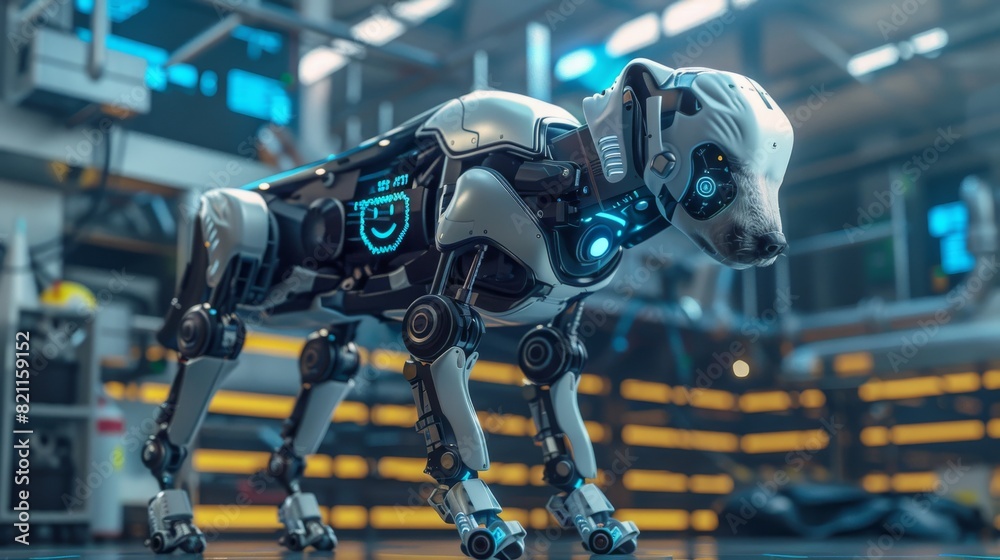 This high-tech robot dog features lidars, sensors, optics, computers ...