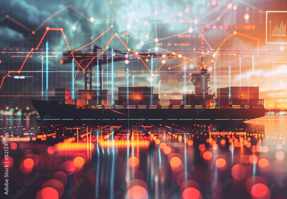 Analysis of container cargo ships in global business logistics ...