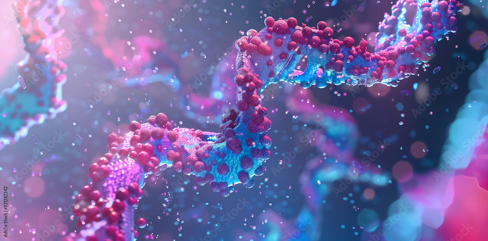 Biomedical visualization of a human cell at the molecular level ...