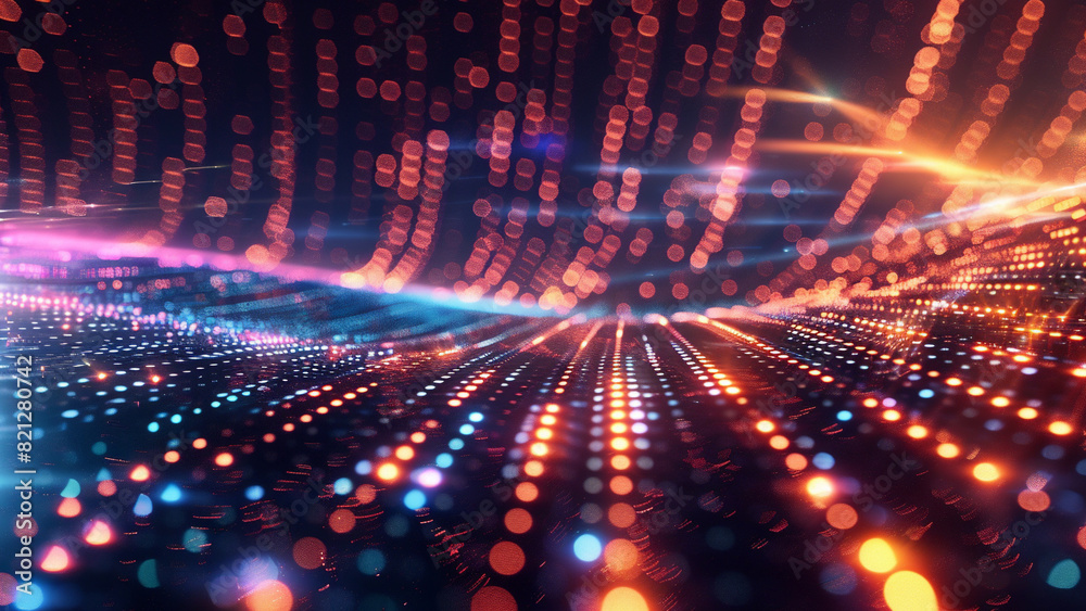 Abstract cyberspace background image, 16:9 aspect ratio, artificial intelligence, neural ...