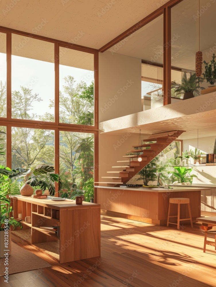 Beautiful Sustainable Lifestyle MCM Midcentury modern interior with ...