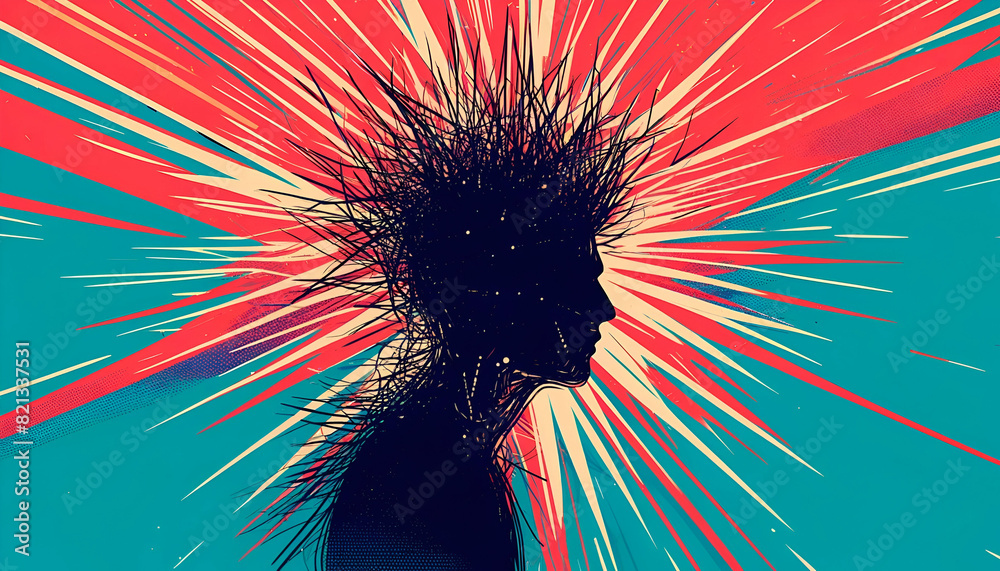 Anger emotion, digital illustration vector art Wallpaper HD Background ...