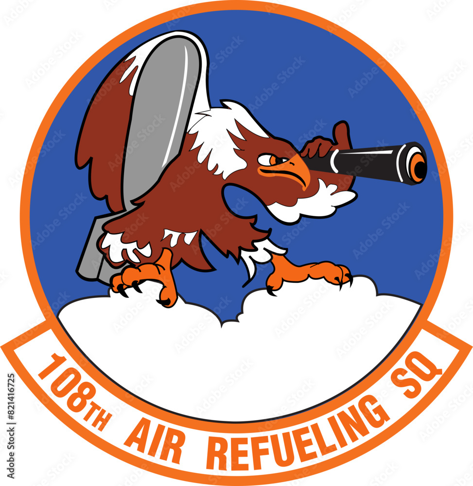 108th Air Refueling Squadron emblem svg svg vector, laser cutting ...