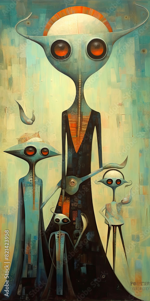 Stock-Illustration „Artwork Created using Generative AI: Playful ...