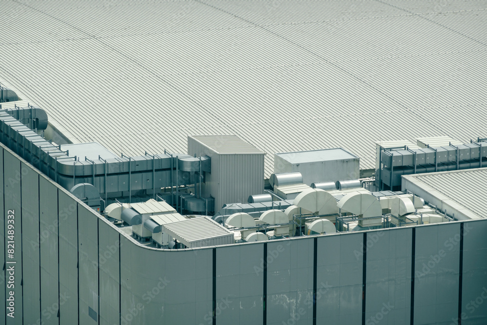 Heating, Ventilation and Air Conditioning systems installed on rooftop ...