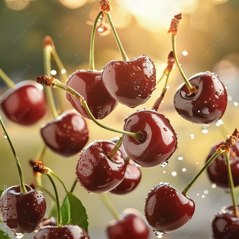 체리, Cherry, 빨간색, Red, 과일, Fruit, 달콤한, Sweet, 신선한, Fresh, 나무, Tree, 열매 ...