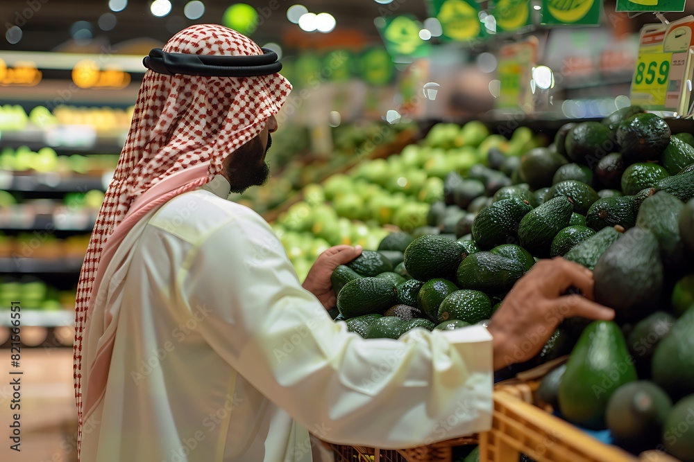 Saudi Gulf Arab man wearing a shemagh and white traditional dress ...