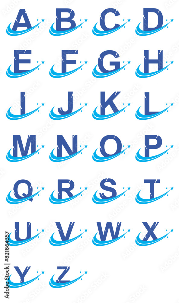 Print, calligraphy alphabet small lettering a to z font family, Set ...
