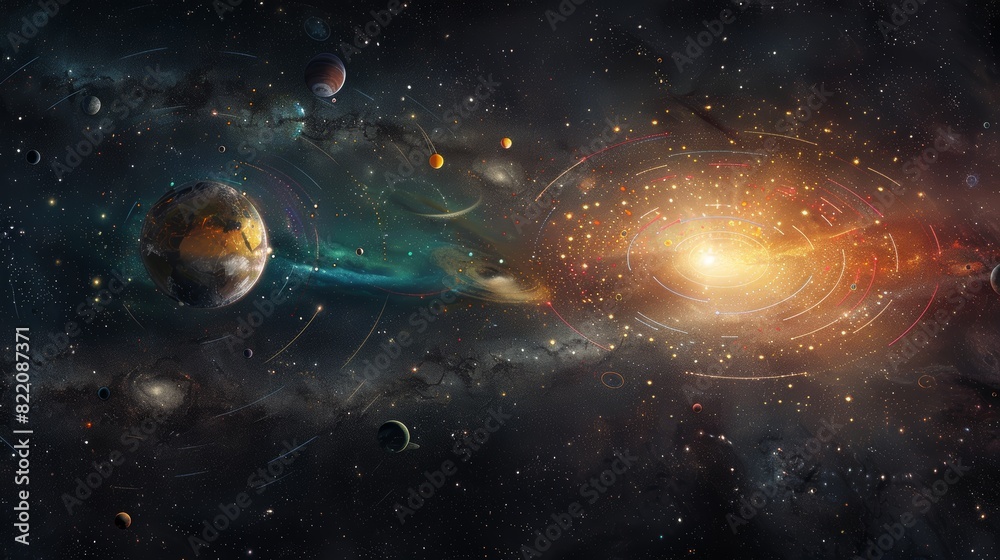 A detailed illustration of the Earth's axial tilt and its relationship ...