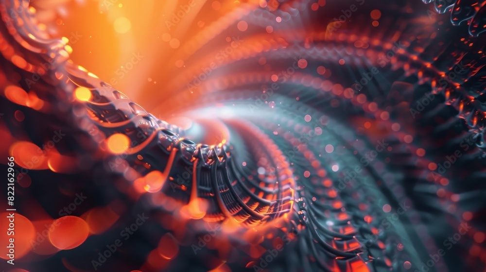 An eternal cycle-themed abstract background with repeating patterns ...