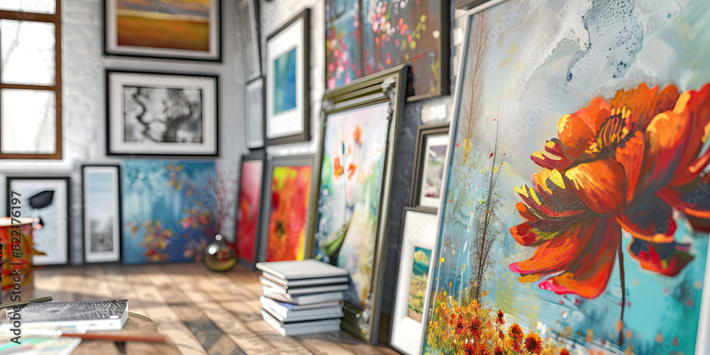 Trendy Painting Corner: The room also has a section dedicated to ...