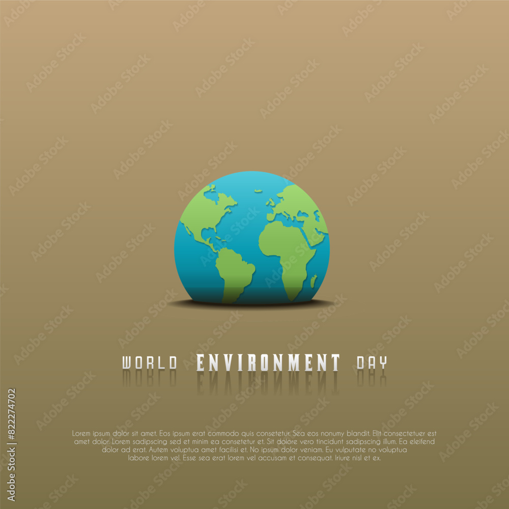 World Environment day. Happy Environment day, 05 June. simple banner ...