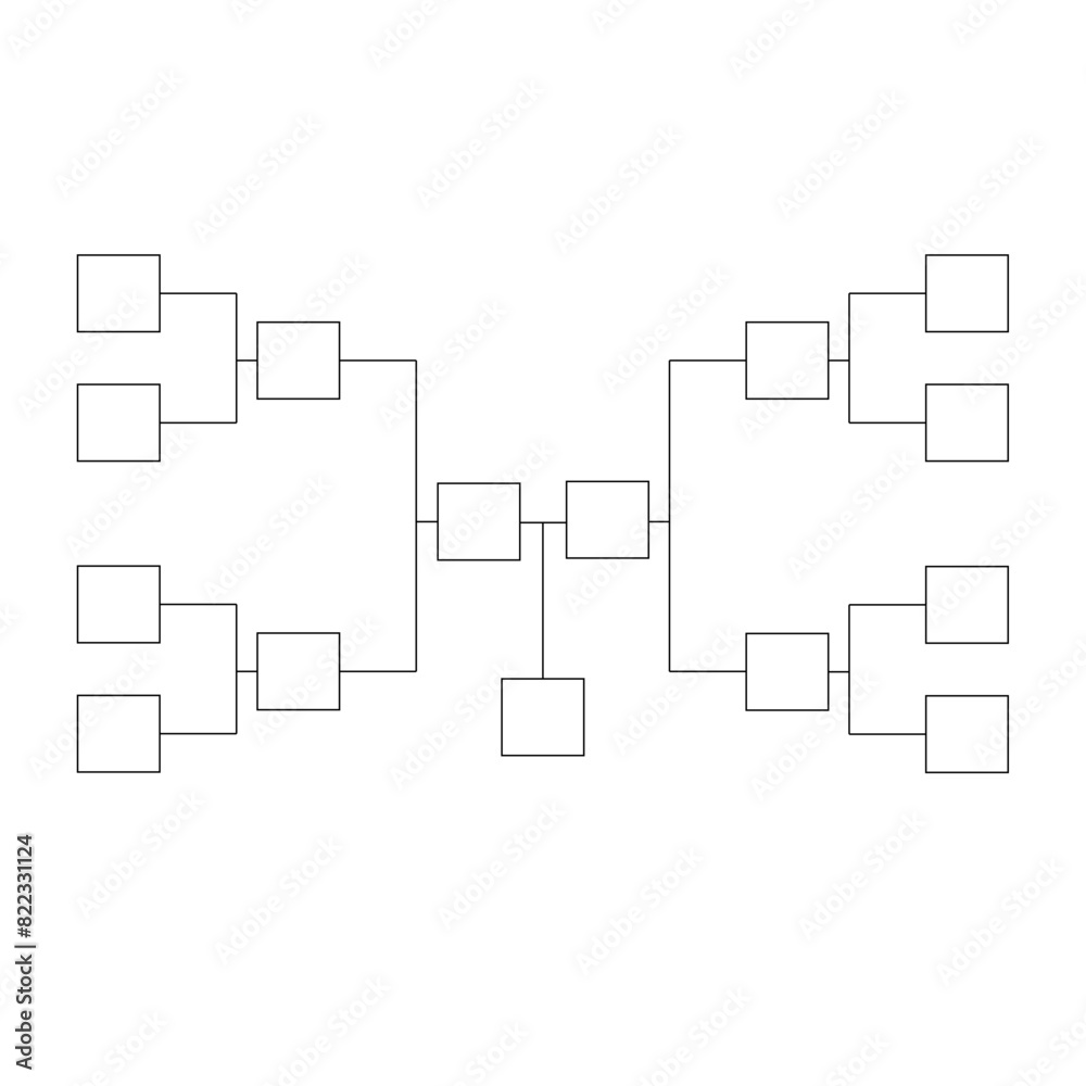 Tournament bracket of 8. quarterfinals, semifinals, final. Game ...