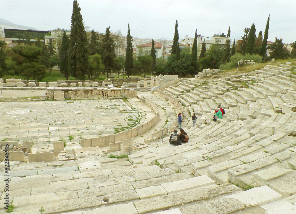 Remains of Theatre of Dionysus Eleuthereus, an Ancient Greek Theatre ...