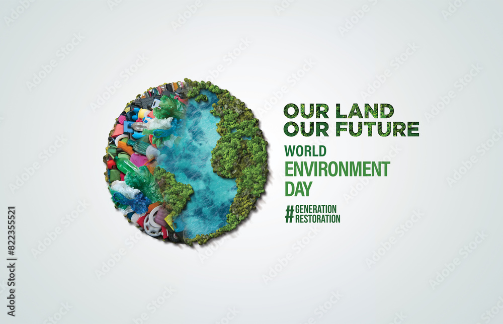 World Environment Day 2024 concept - Land restoration, desertification and drought resilience ...