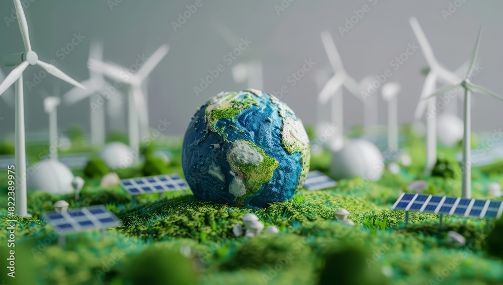 Clean energy concept on World Environment Day or International Day of ...