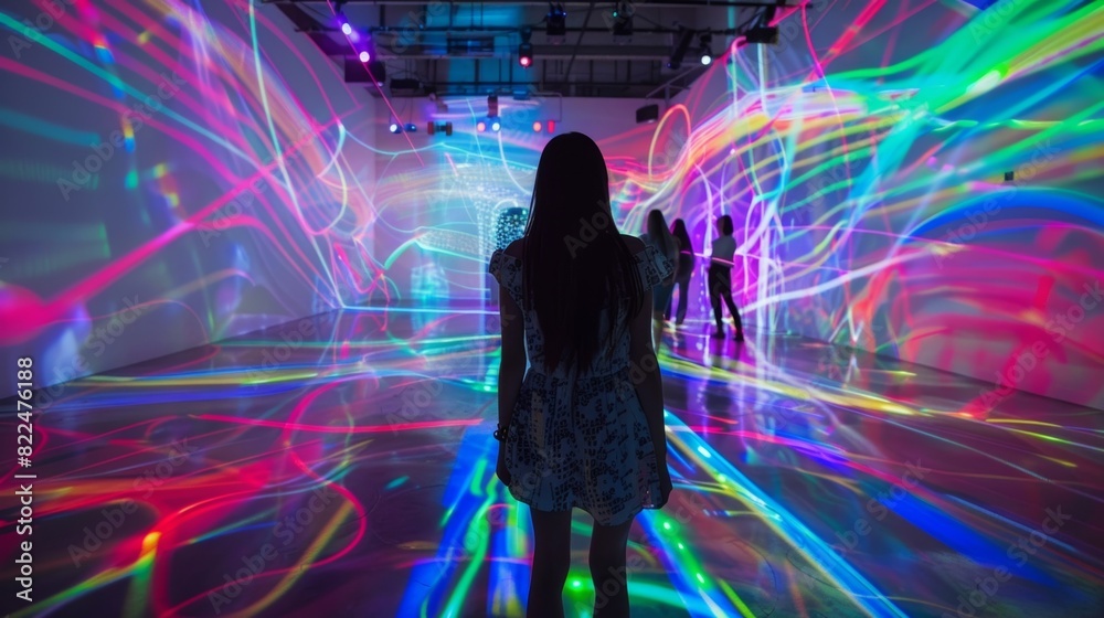 An interactive installation where visitors can control and manipulate ...