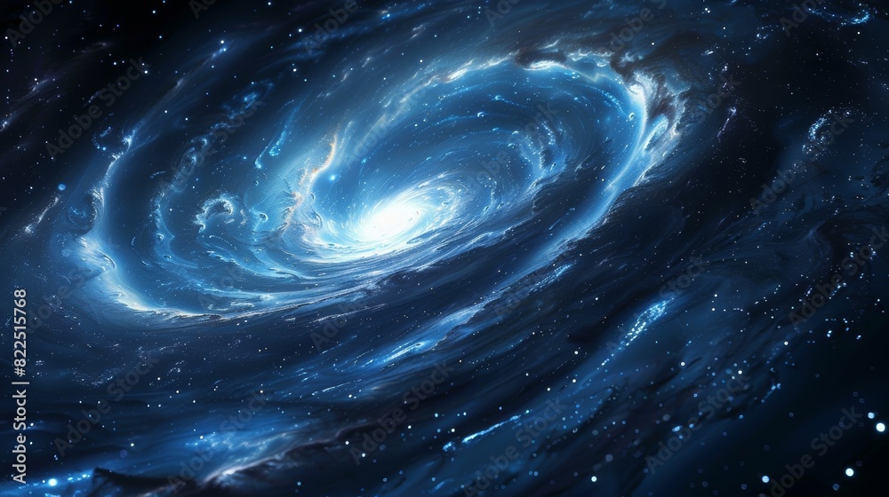 The smooth curve of a spiral galaxy represents the harmony and balance ...