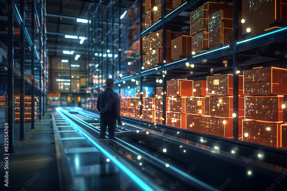 Smart warehouse management system using augmented reality technology to identify package picking ...