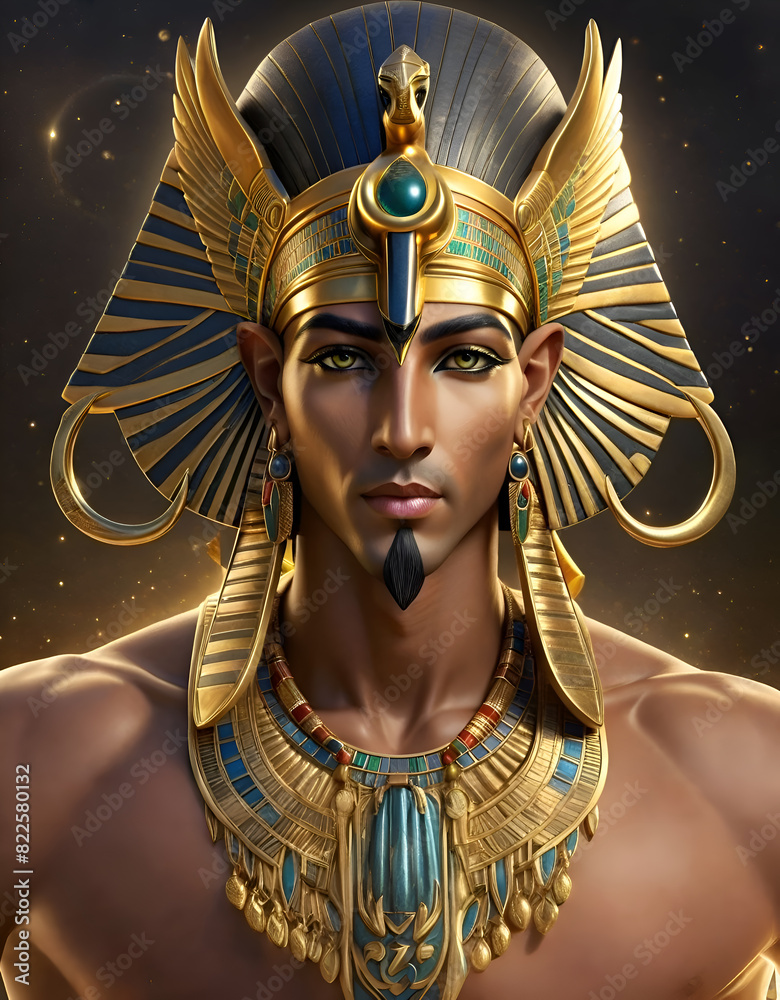 alive handsome Thoth Trismegistus, - Egyptian god. Egypt mythology ...