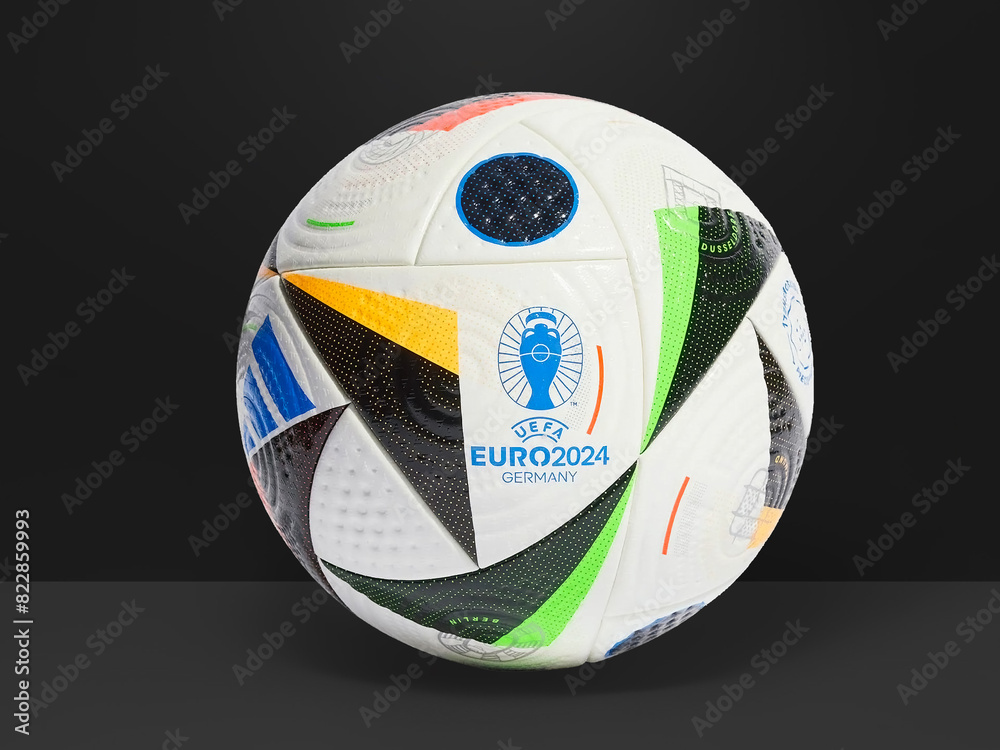 Berlin, Germany. May 21, 2024. The competition's official match ball ...