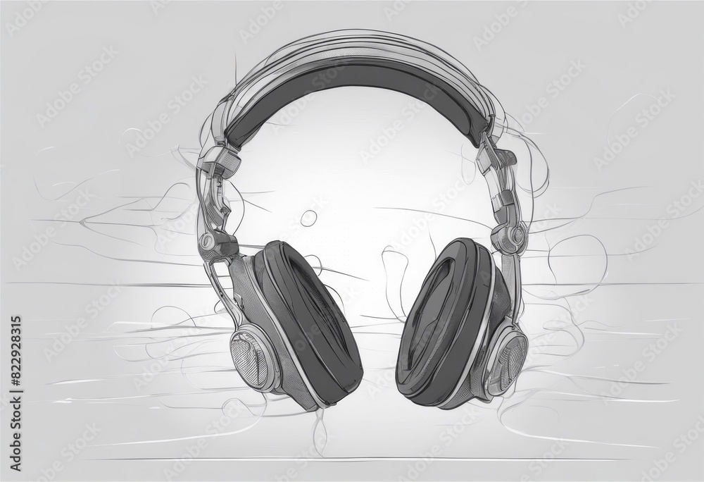 continuous transparent drawing line png background image adphones art ...