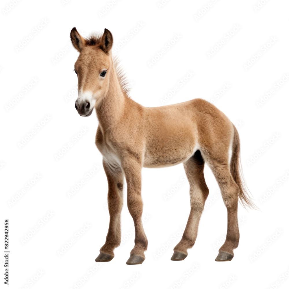 Cute foal isolated on transparent background. Farm animal png clip art ...