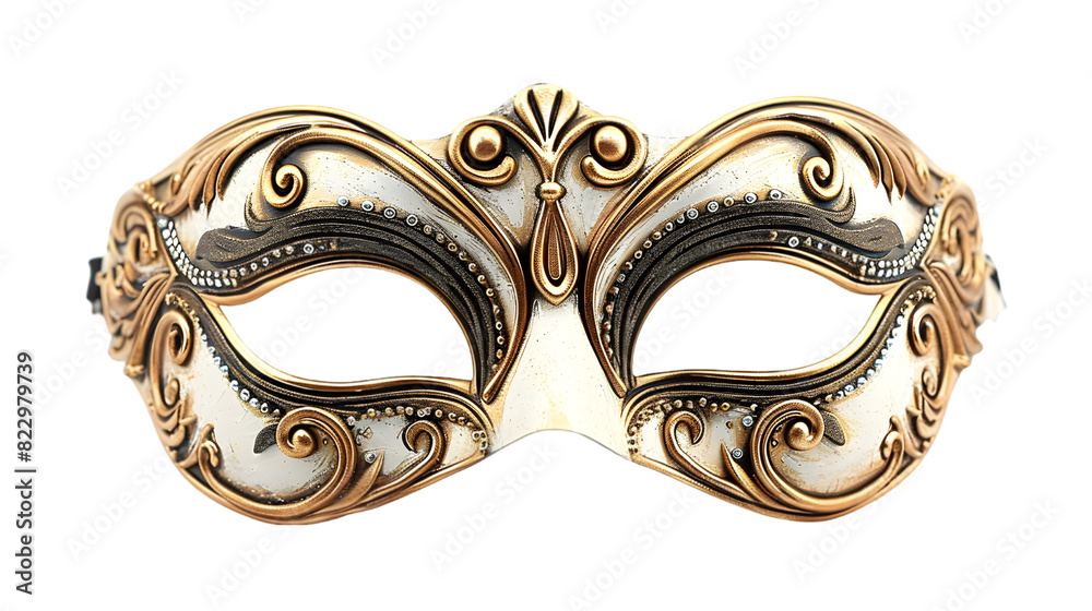 Opera carnival masquerade mask cut out isolated on a transparent ...