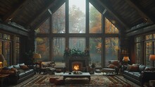 Autumn Cabin Free Stock Photo - Public Domain Pictures