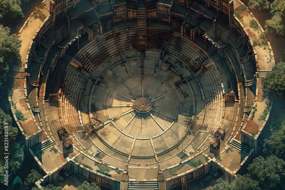 DnD Battlemap "Ancient Battlemap" - Detailed illustration of ancient ...