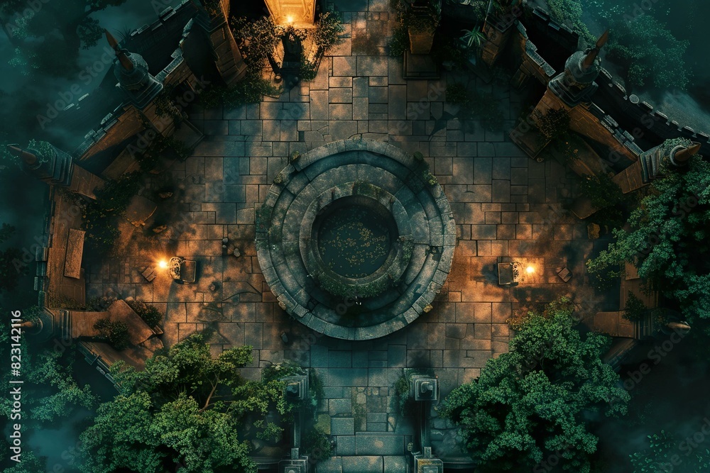 DnD Battlemap Demon Altar Battlemap - Detailed fantasy battlemap ...