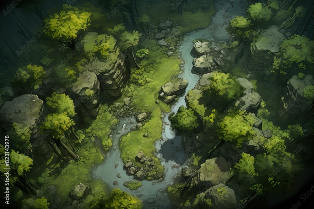 DnD Battlemap Dynamic Forest Battlemap: Mysterious and Engaging Setting ...