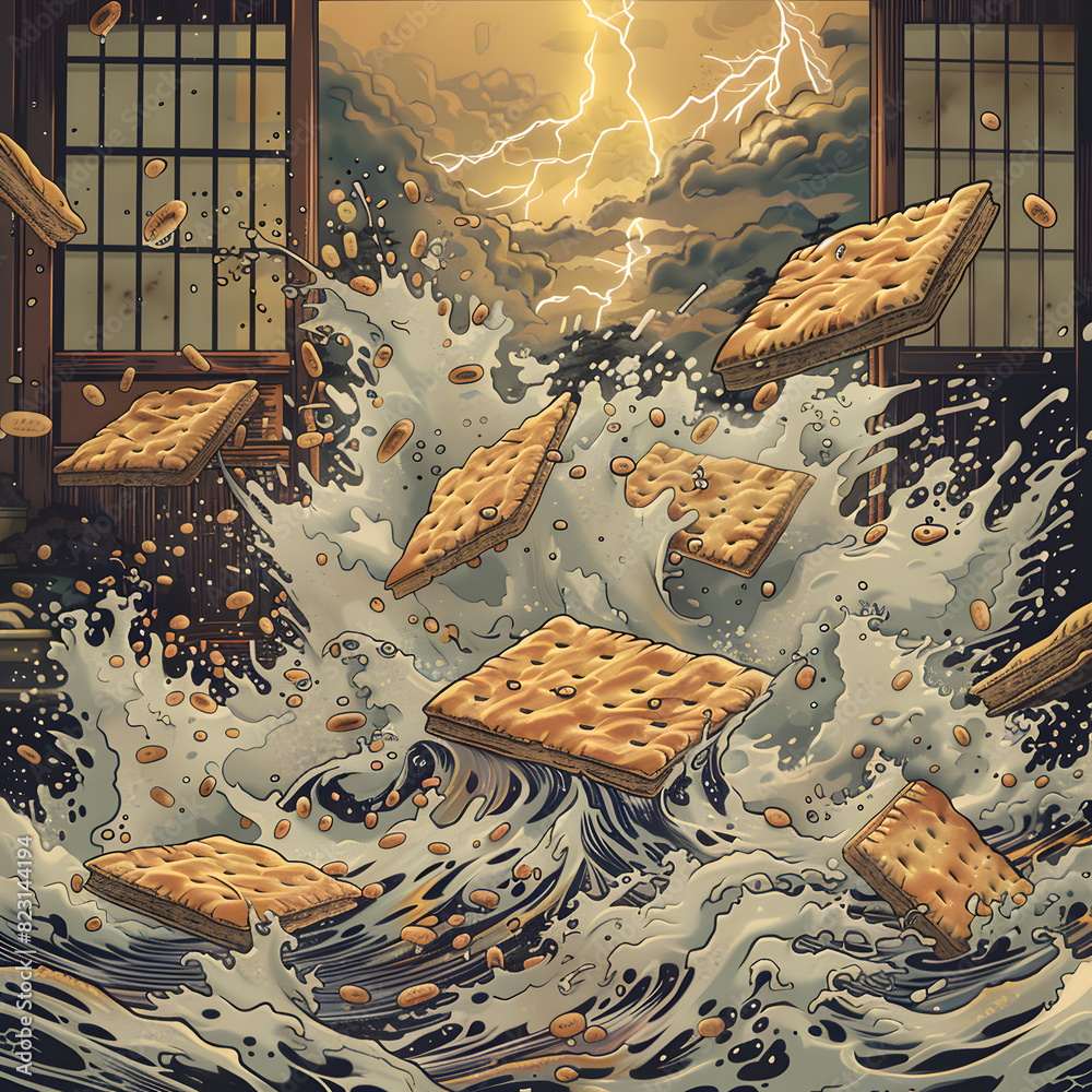 saltine crackers that need to be crushed and turned into powder and thrown into the pool of ...