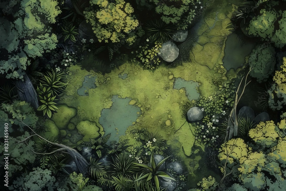 Ilustración de Stock DnD Battlemap Fairy Glade Battlemap - Mystical ...