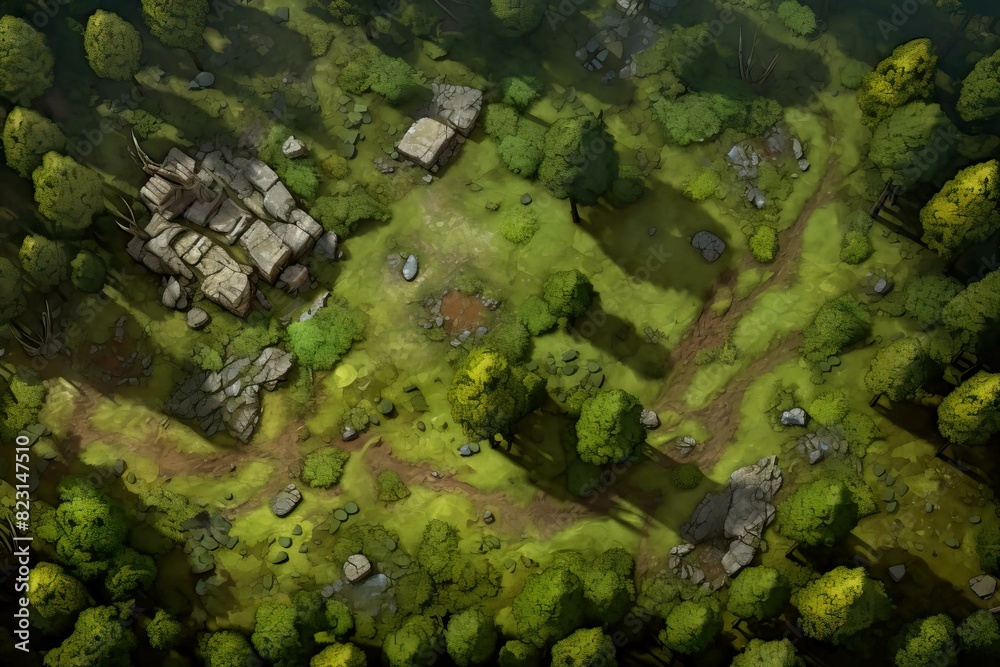 DnD Battlemap "Forest Clearing Battle Map" - Strategically plan battles ...