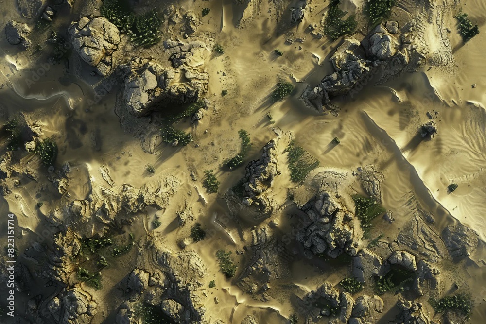 Stock-Illustration „DnD Battlemap Mirage Desert Battlemap Stylized - A ...